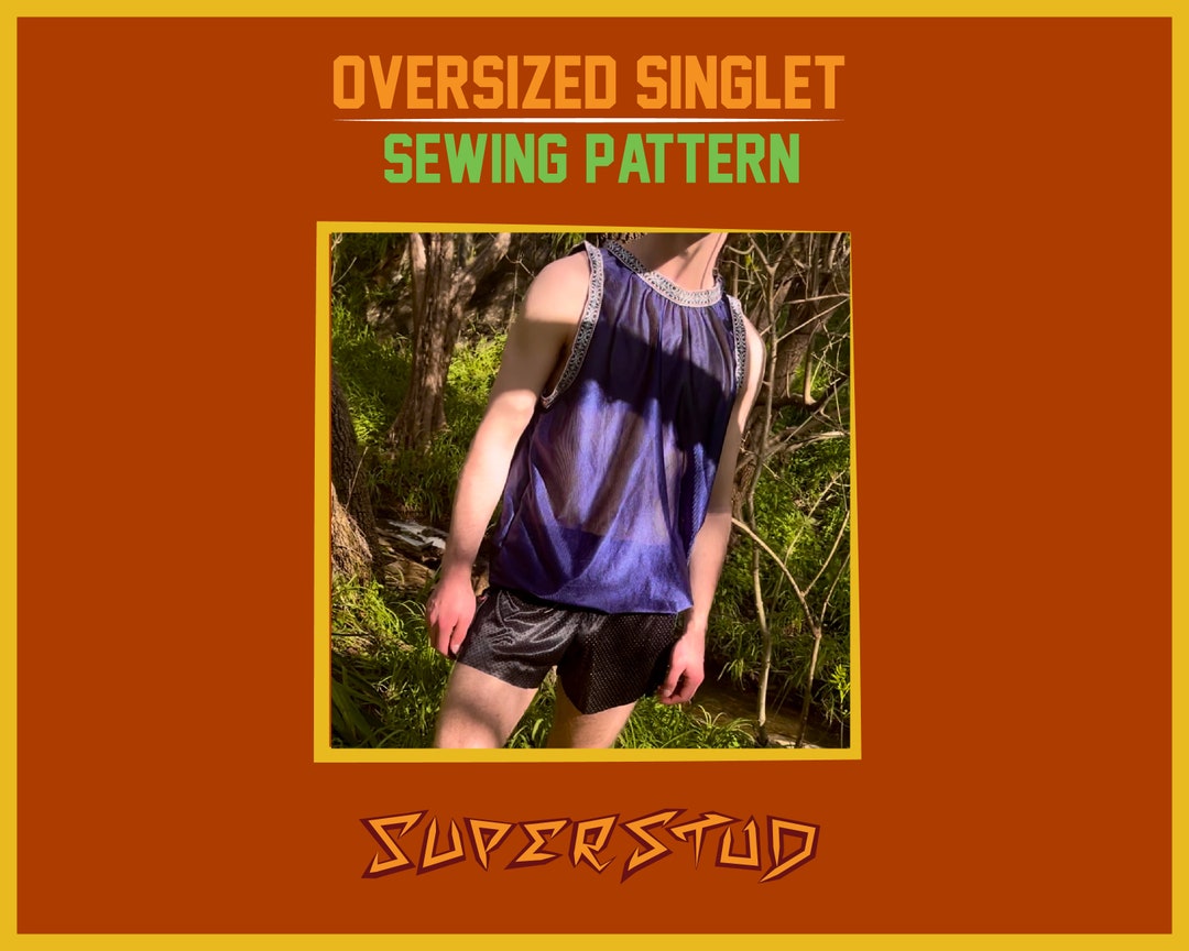 Oversized Singlet Digital Sewing Pattern Mens & Womens - Etsy