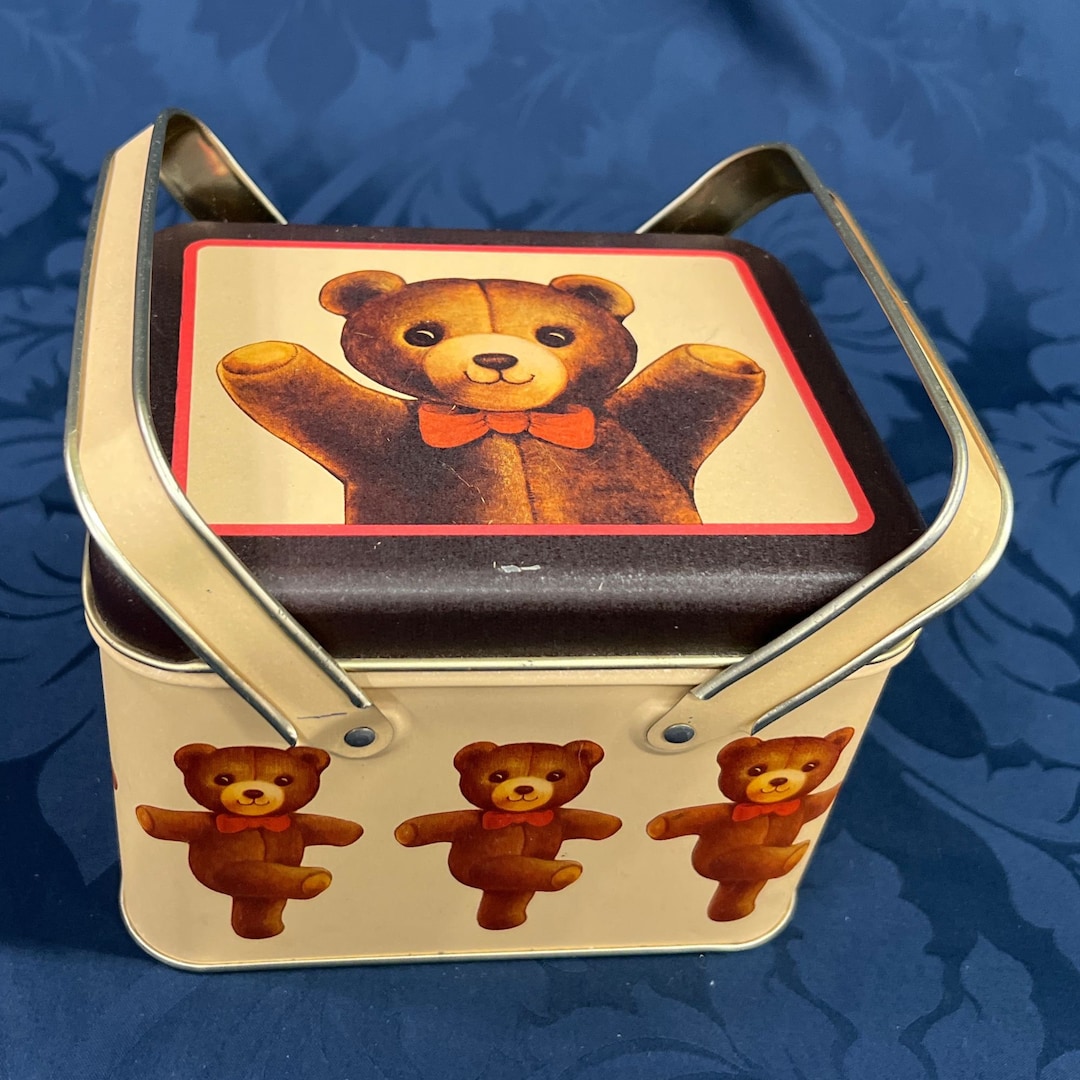 Cheinco Bears Storage Tin With Handles, Collectible Vintage Tin - Etsy