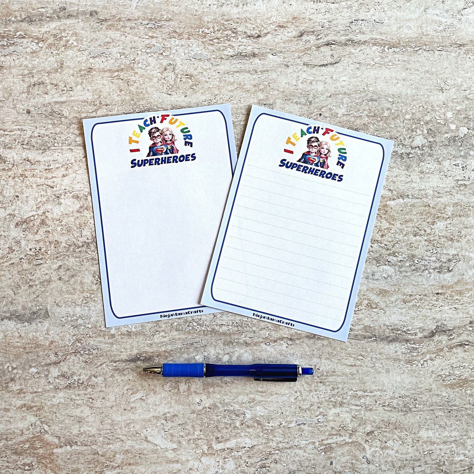 5x7 Notepad I Teach Future Superheroes Notepad for Note Taking Memo Pad ...