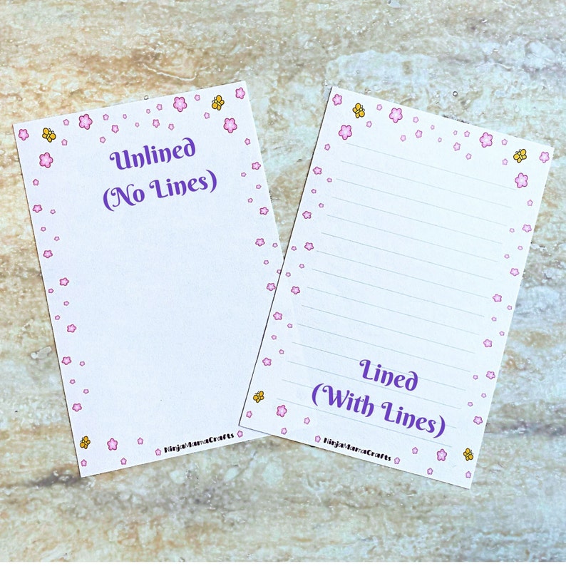 4x6 Cherry Blossom Notepad for Notes Memo to Do List Kawaii Stationery ...
