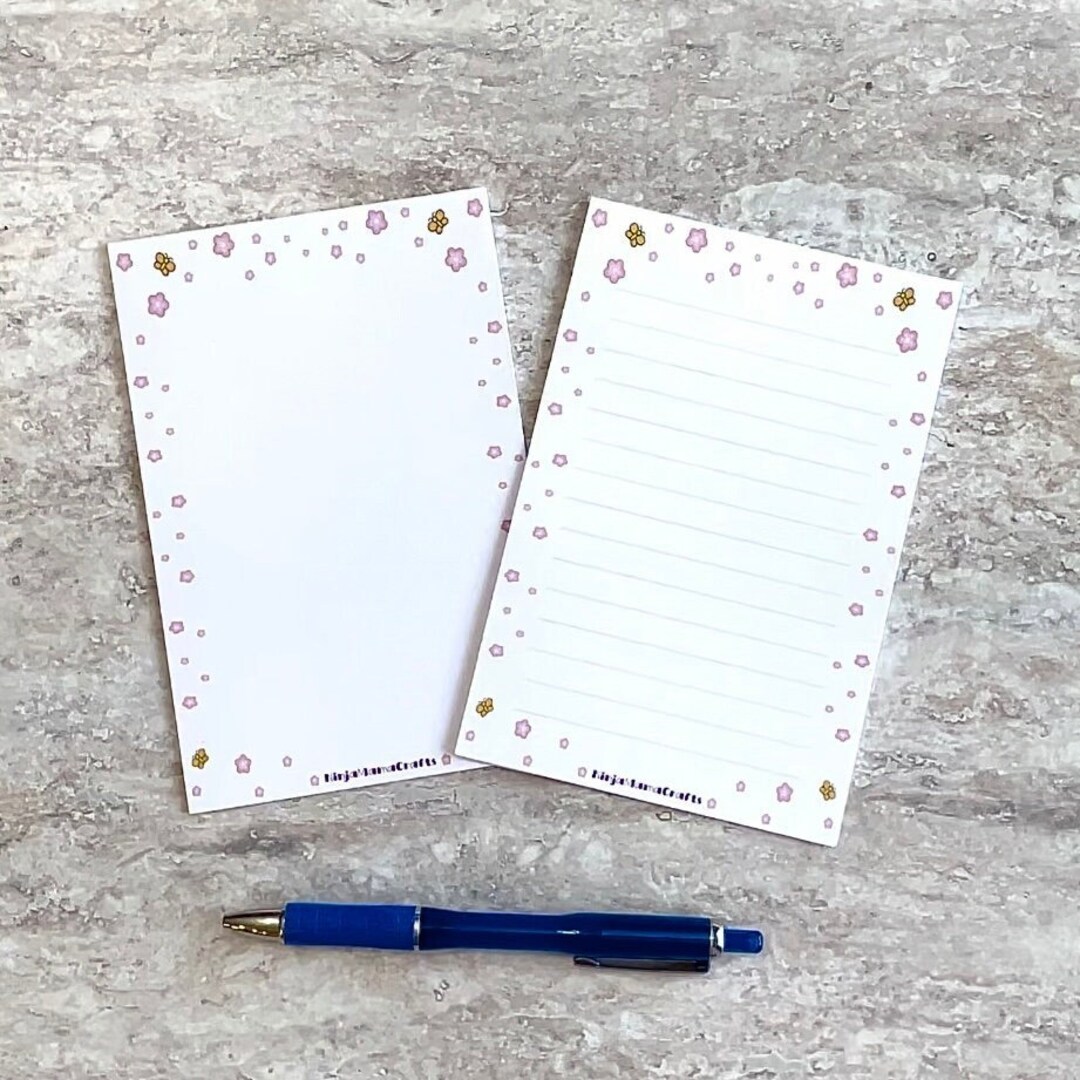 4x6 Cherry Blossom Notepad for Notes Memo to Do List Kawaii Stationery ...