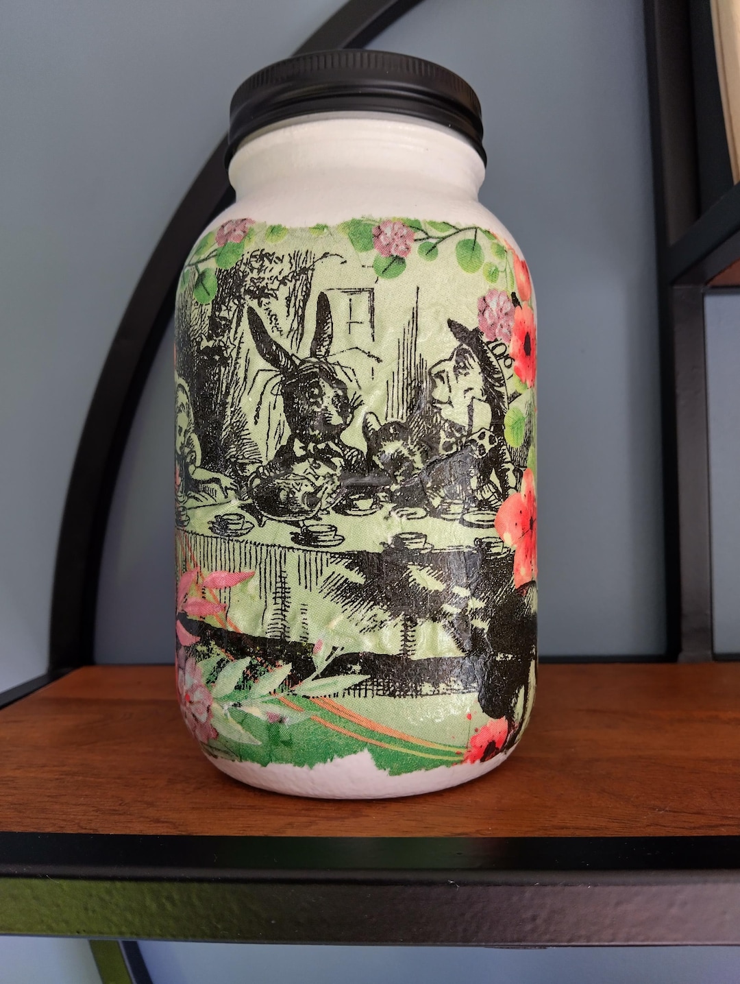 Mad Hatters Tea Party, Alice in Wonderland, Hot Chocolate Jar ...