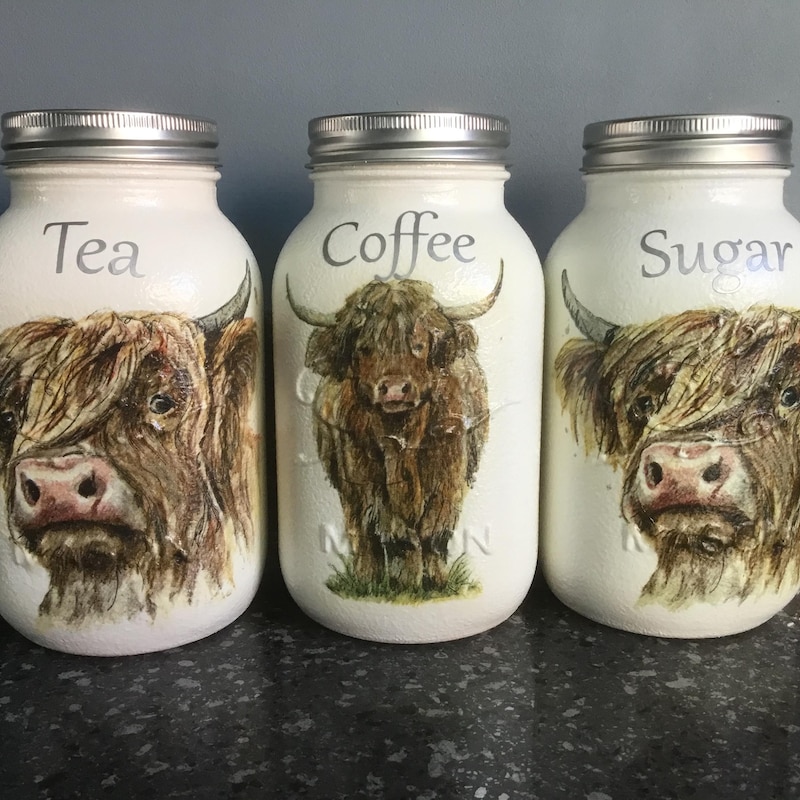 Cow Canisters - Etsy