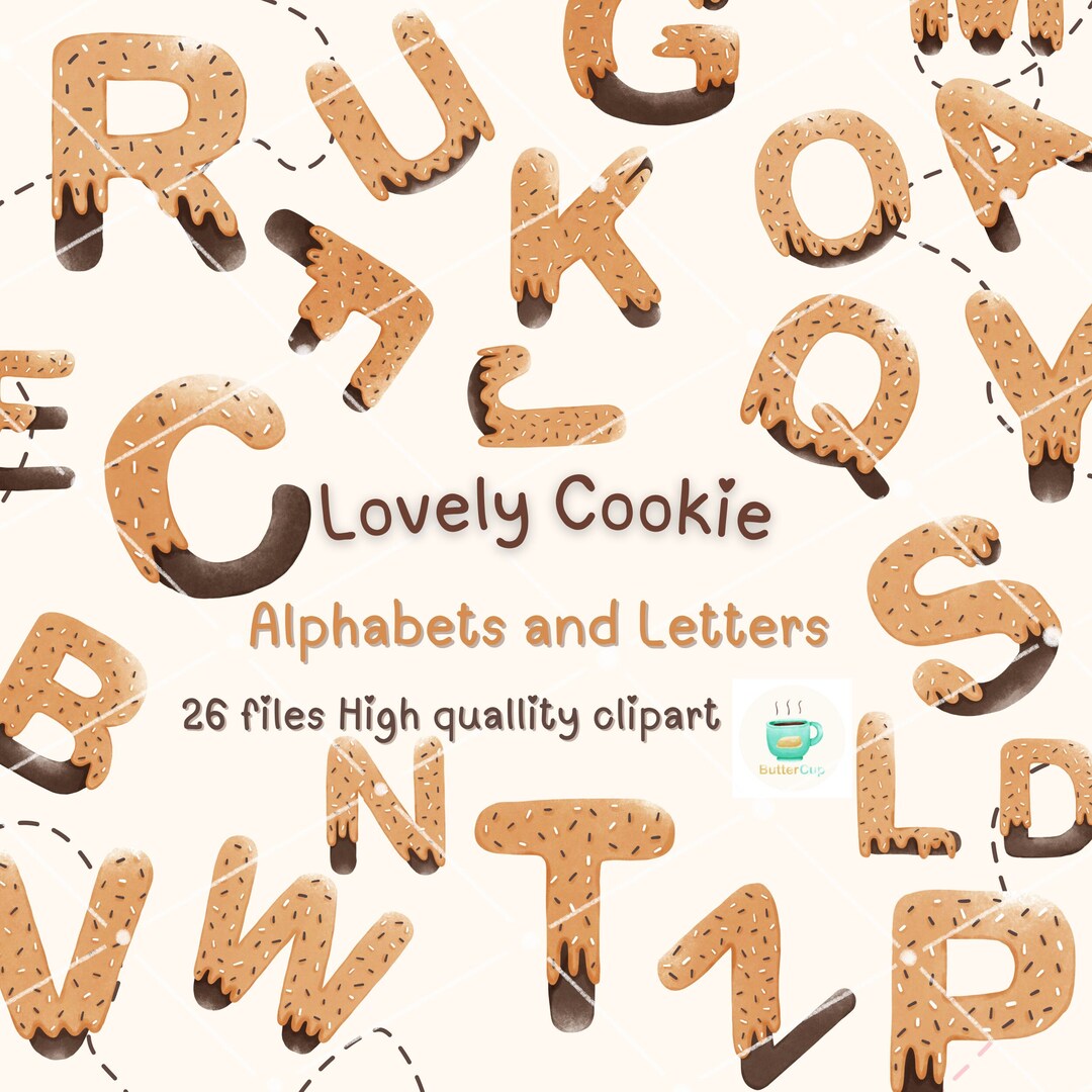 Cookie Alphabet, Sweet Alphabet, Lovely Letter, Chocolate Cookie ...
