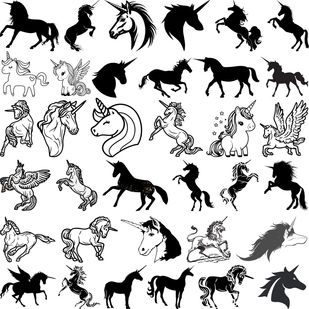 Unicorn SVG Bundle Unicorn PNG Bundle Unicorn Clipart Unicorn SVG Cut ...