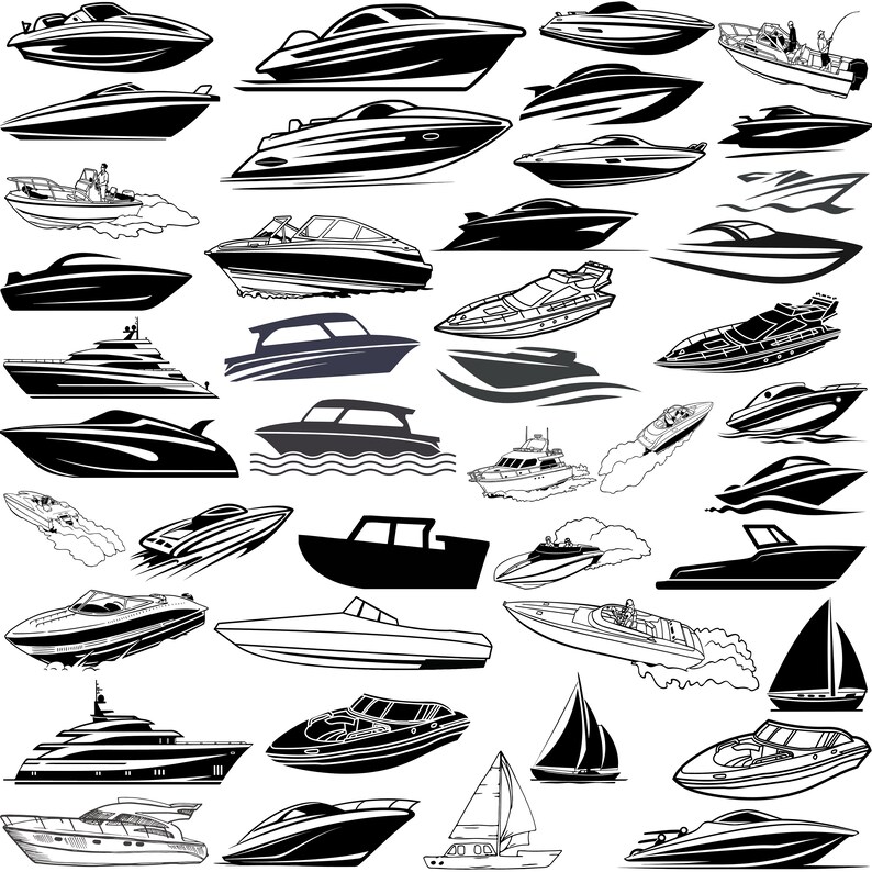 Boat SVG Bundle, Cruise Ship Svg, Boat Clipart, Boat SVG Cut Files for ...