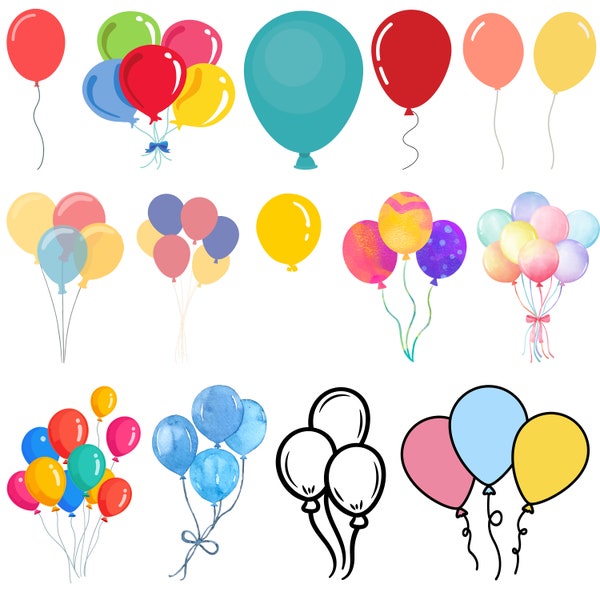 Balloons Svg - Etsy