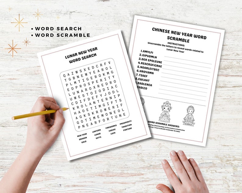 Lunar New Year, Chinese New Year Activities Bundle, Activity for Kids ...