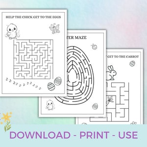 Easter Activity Pack, Kids Games Bundle, Word Search, Coloring Pages ...