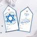 Happy Hanukkah Gift Tags Printable, Favor Tags, Hanukkah Gift Labels ...