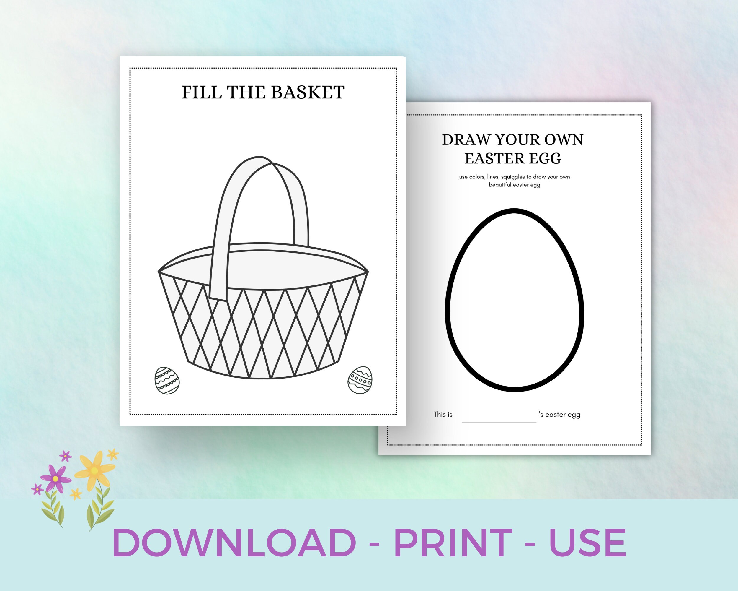 Easter Activity Pack, Kids Games Bundle, Word Search, Coloring Pages ...