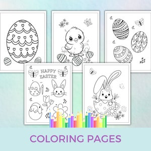 Easter Activity Pack, Kids Games Bundle, Word Search, Coloring Pages ...