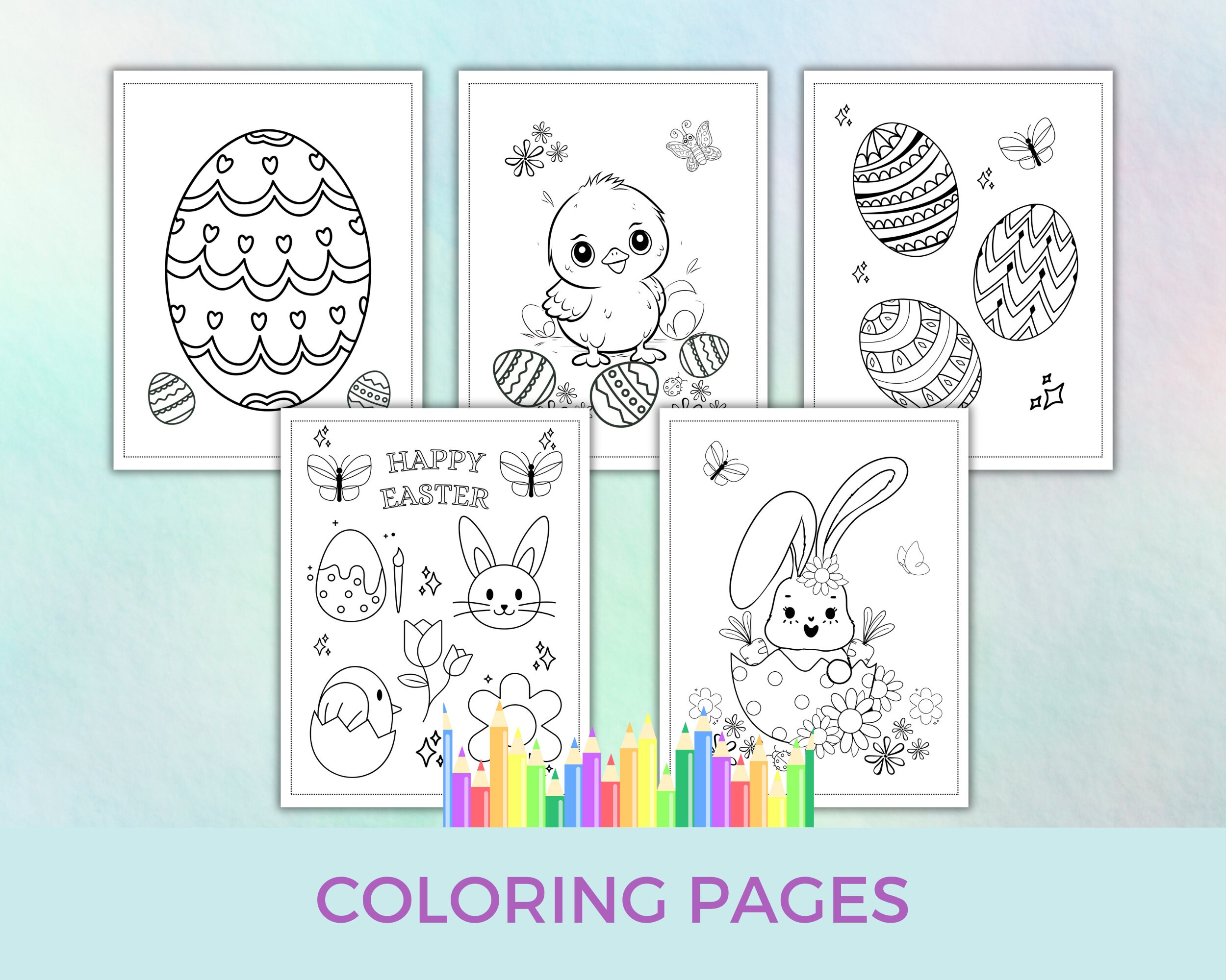 Easter Activity Pack, Kids Games Bundle, Word Search, Coloring Pages ...