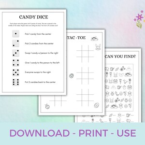 Easter Activity Pack, Kids Games Bundle, Word Search, Coloring Pages ...