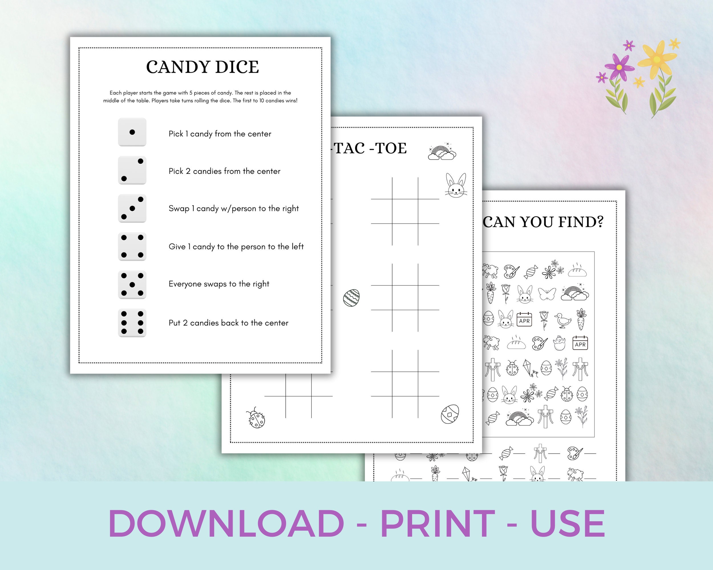 Easter Activity Pack, Printable Easter Games, Word Search, Easter ...