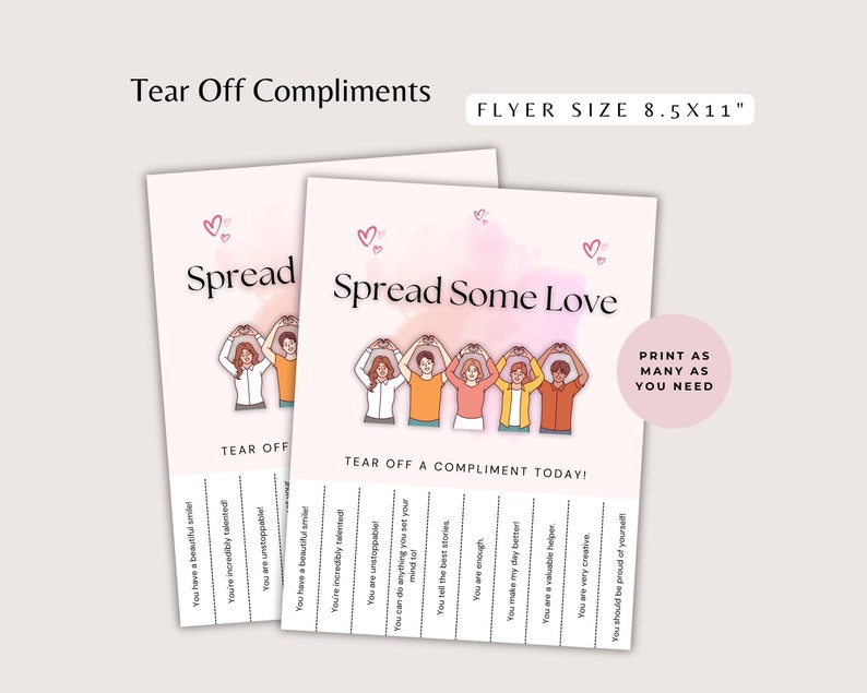 Random Acts of Kindness Flyer - Positive Thoughts, Classroom Decor ...