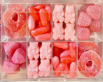 Pink & Purple Candy Gift Box With Popular Tik Tok Candies Over 2lbs of ...