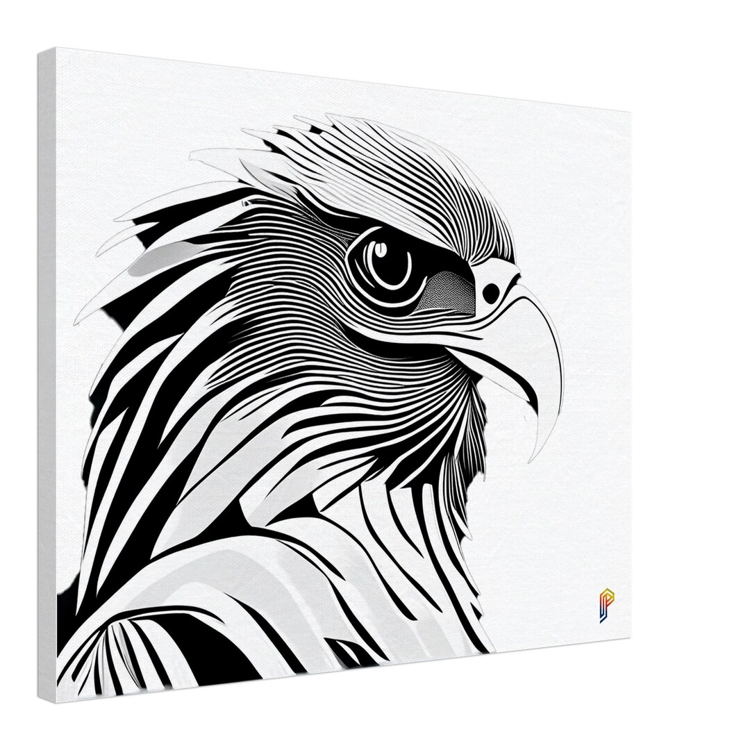 Philippine Agila Black and White on Thick Canvas - Etsy