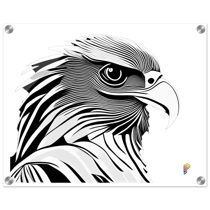 Philippine Agila Black and White on Acrylic Print - Etsy