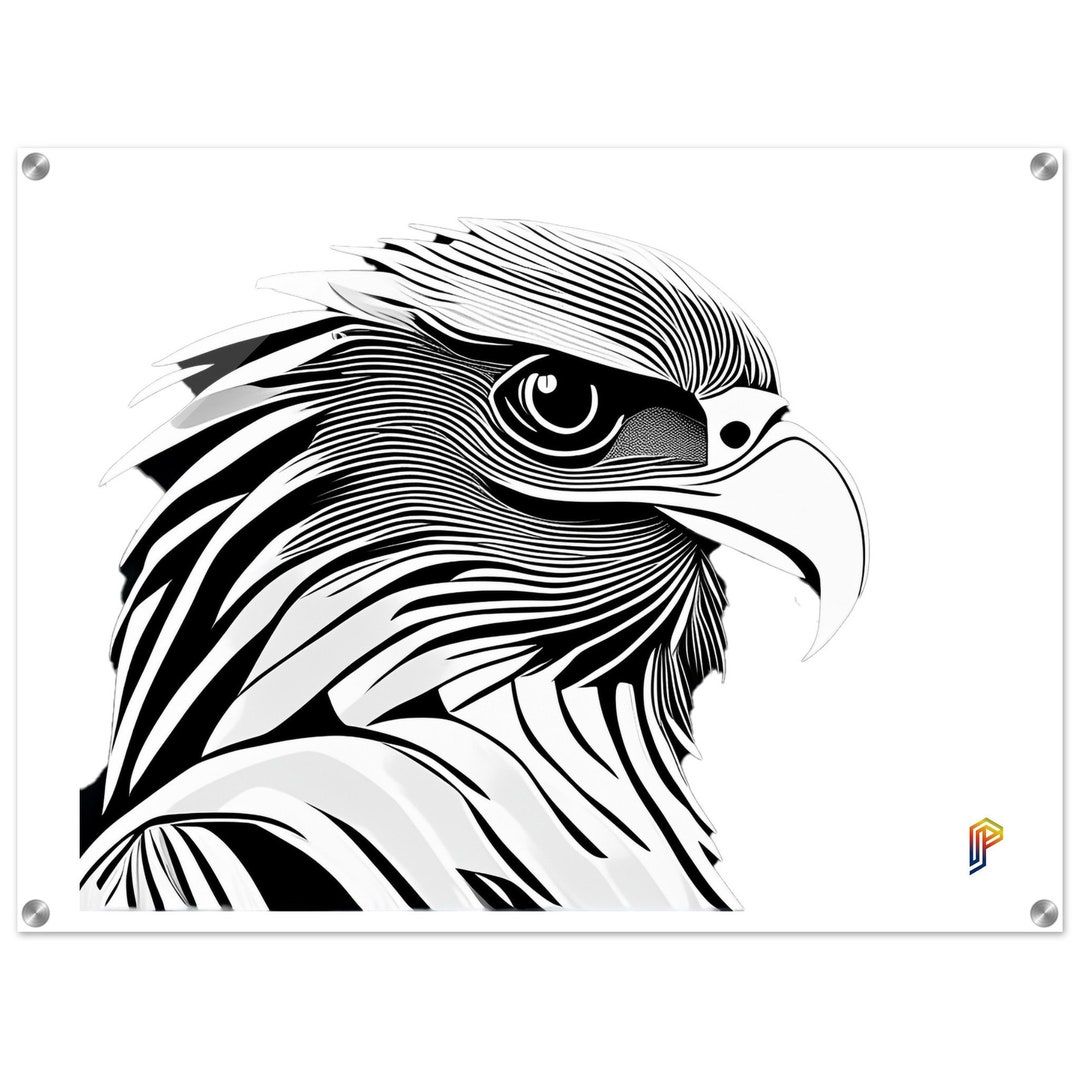 Philippine Agila Black and White on Acrylic Print - Etsy