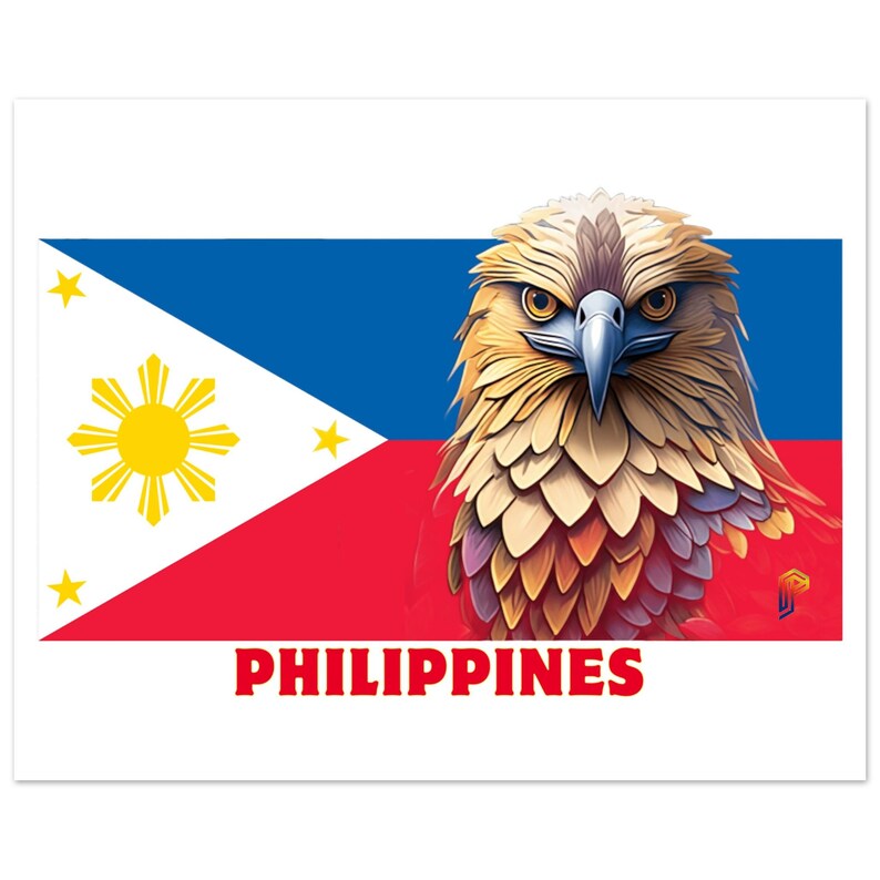 Philippine Flag With Agila on Aluminum Print - Etsy