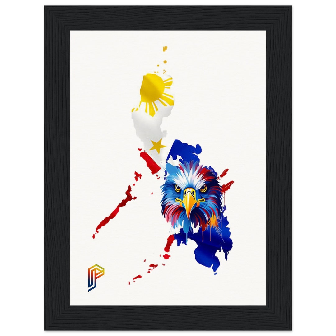 Philippine Islands With Agila on Museum-quality Matte Paper Wooden ...