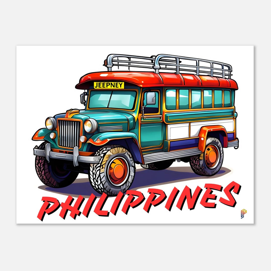 Jeepney on Aluminum Print - Etsy