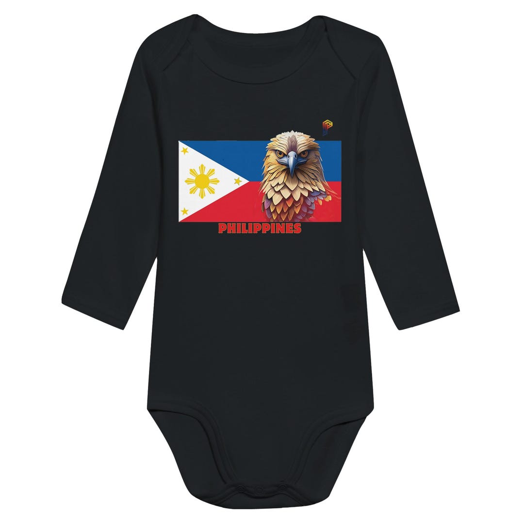 Philippine Flag With Agila on Baby Long Sleeve Bodysuit - Etsy