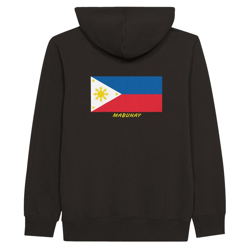 Philippine Flag Mabuhay on Women's Organic Zip Hoodie - Etsy