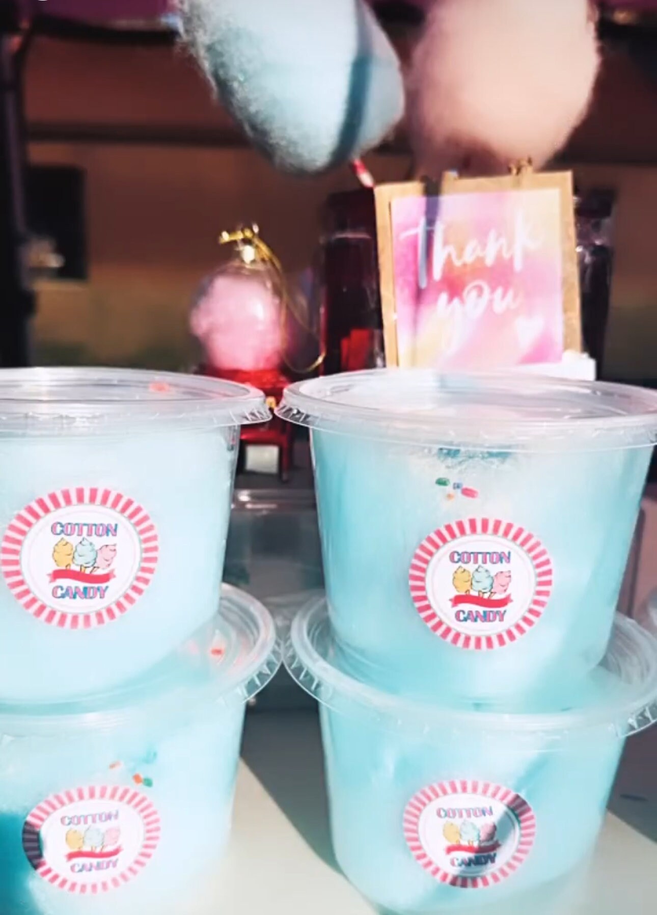 12 Cotton Candy Containers Party Favors - Etsy