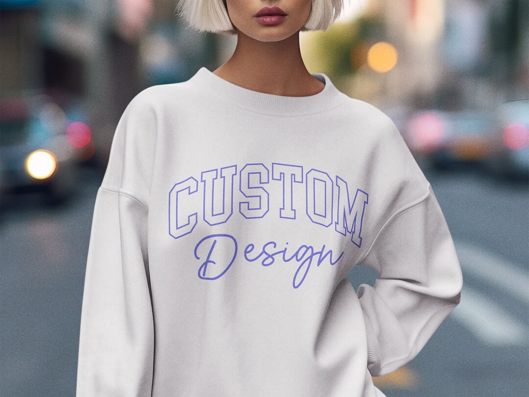 Personalized Crewneck Sweatshirt, Custom Sweatshirts, Custom Sweater ...