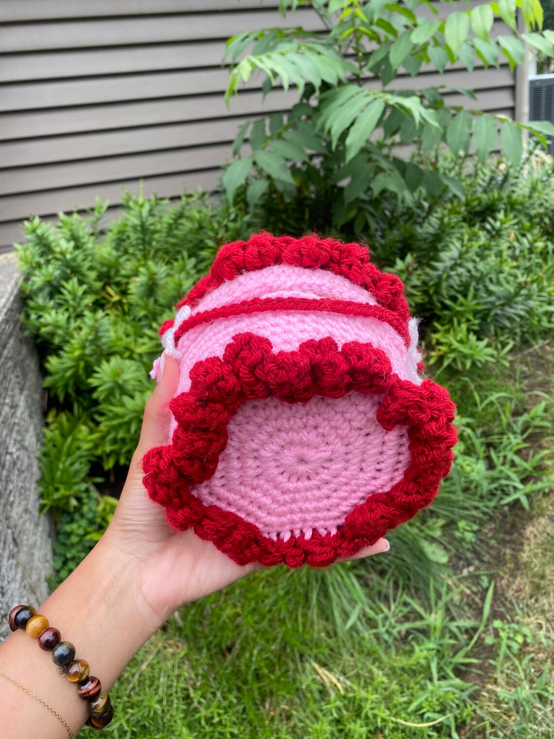 Strawberry Shortcake Crochet Cake Box Handmade - Etsy