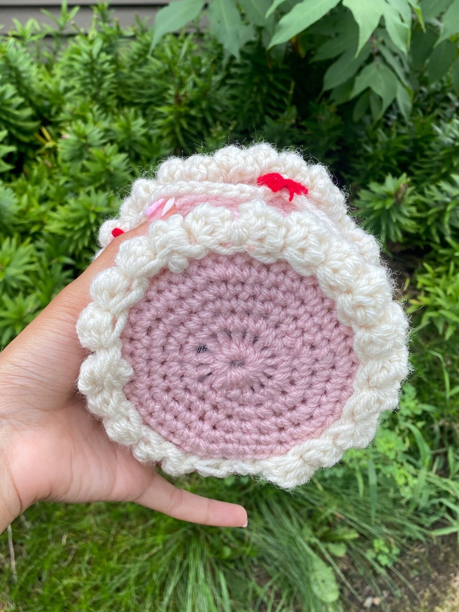 Strawberry Cherry French Vanilla Crochet Cake Box Handmade - Etsy