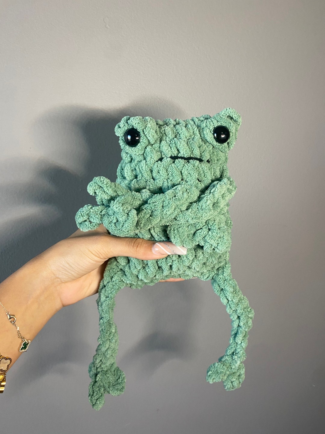 Handmade Crocheted Leggy Froggy Plushie - Etsy