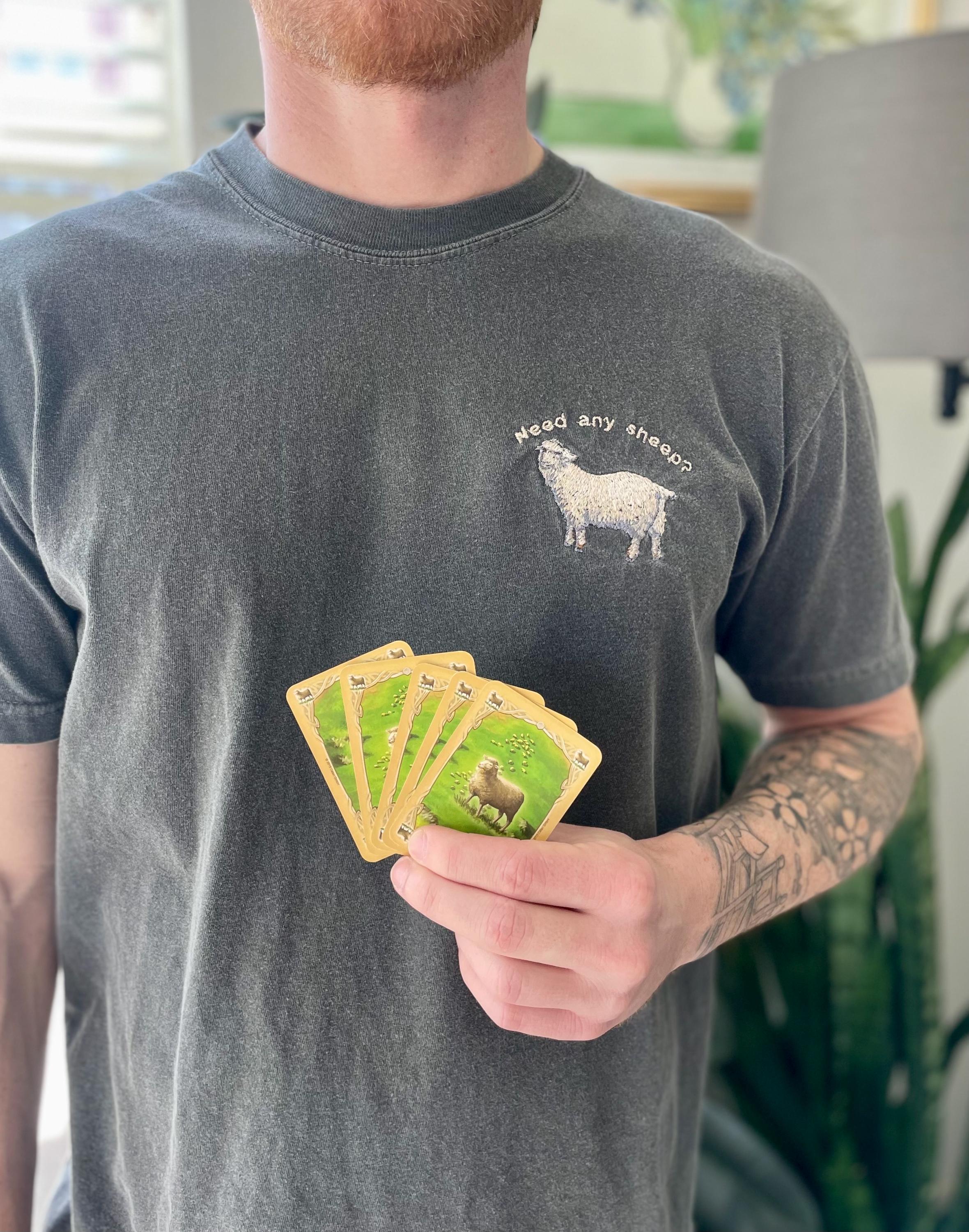 Embroidered Catan Sheep T-shirt - Etsy