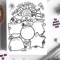 Personalised Class Christmas Card, Class Christmas Gift, Christmas ...