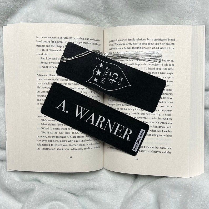 Aaron Warner Bookmark Shatter Me Series Tahereh Mafi Double Sided ...