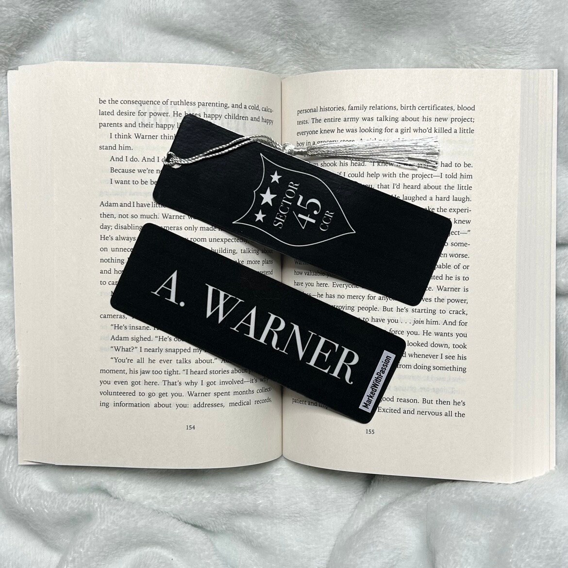 Aaron Warner Bookmark Shatter Me Series Tahereh Mafi Double Sided ...