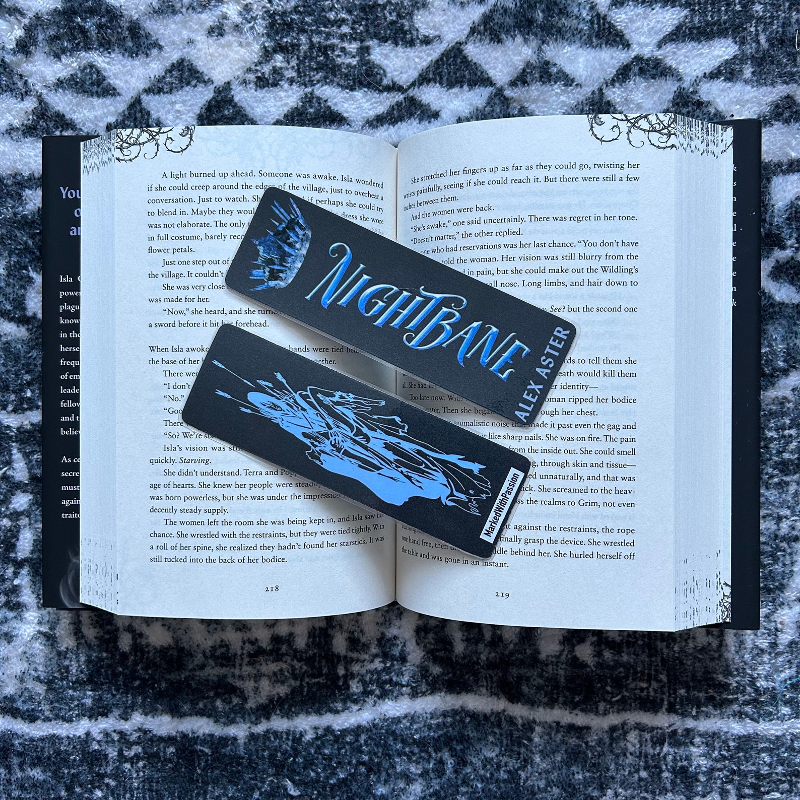 Nightbane Bookmark Lightlark Book Two Alex Aster Double Sided Bookmark ...