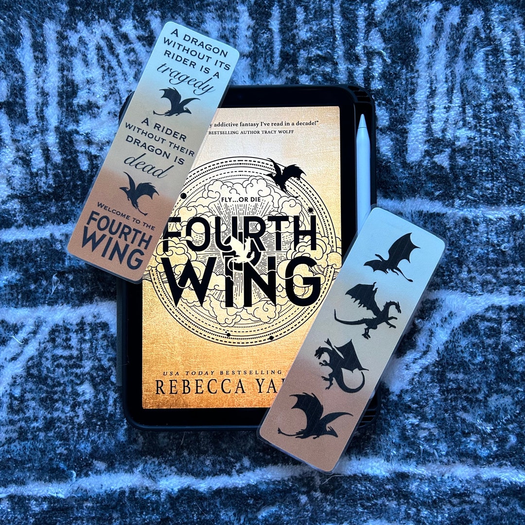 Fourth Wing Bookmark | Rebecca Yarros | Laminated Bookmark | Booktok - Etsy