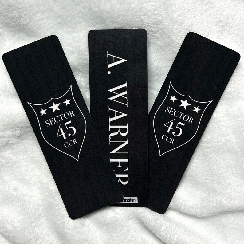 Aaron Warner Bookmark Shatter Me Series Tahereh Mafi Double Sided ...