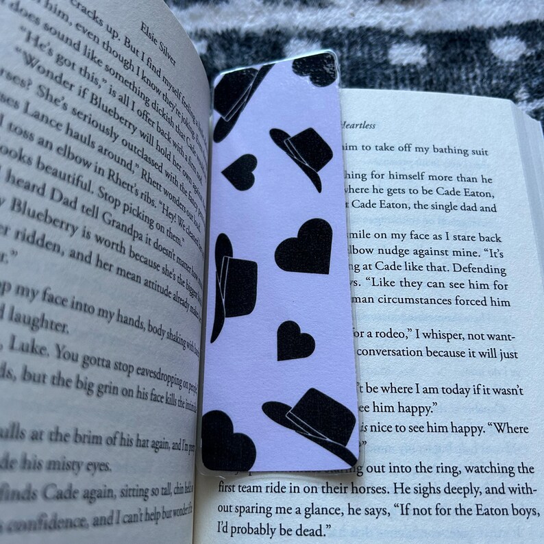 Cowboy Romance Bookmark Western Romance Bookmark Cowboy Hat Bookmark ...