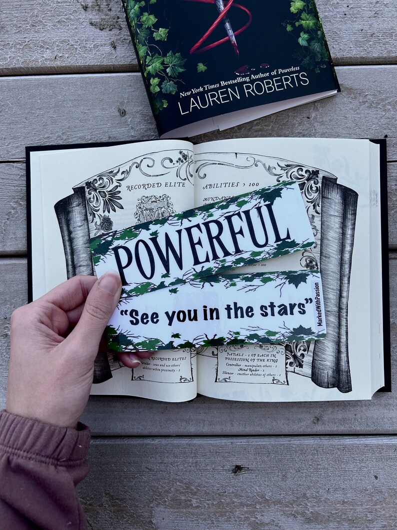 Powerful Lauren Roberts Bookmark Double Sided Laminated Bookmark - Etsy