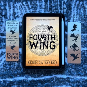 Fourth Wing Bookmark | Rebecca Yarros | Laminated Bookmark | Booktok - Etsy