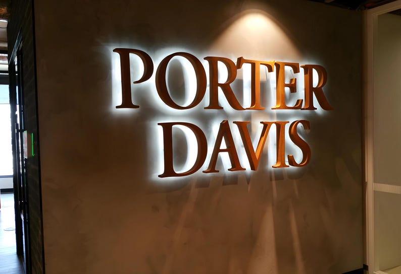 3D Metal Signs, Gold Mirror Signs, Custom Business Signs, Salon Signs ...