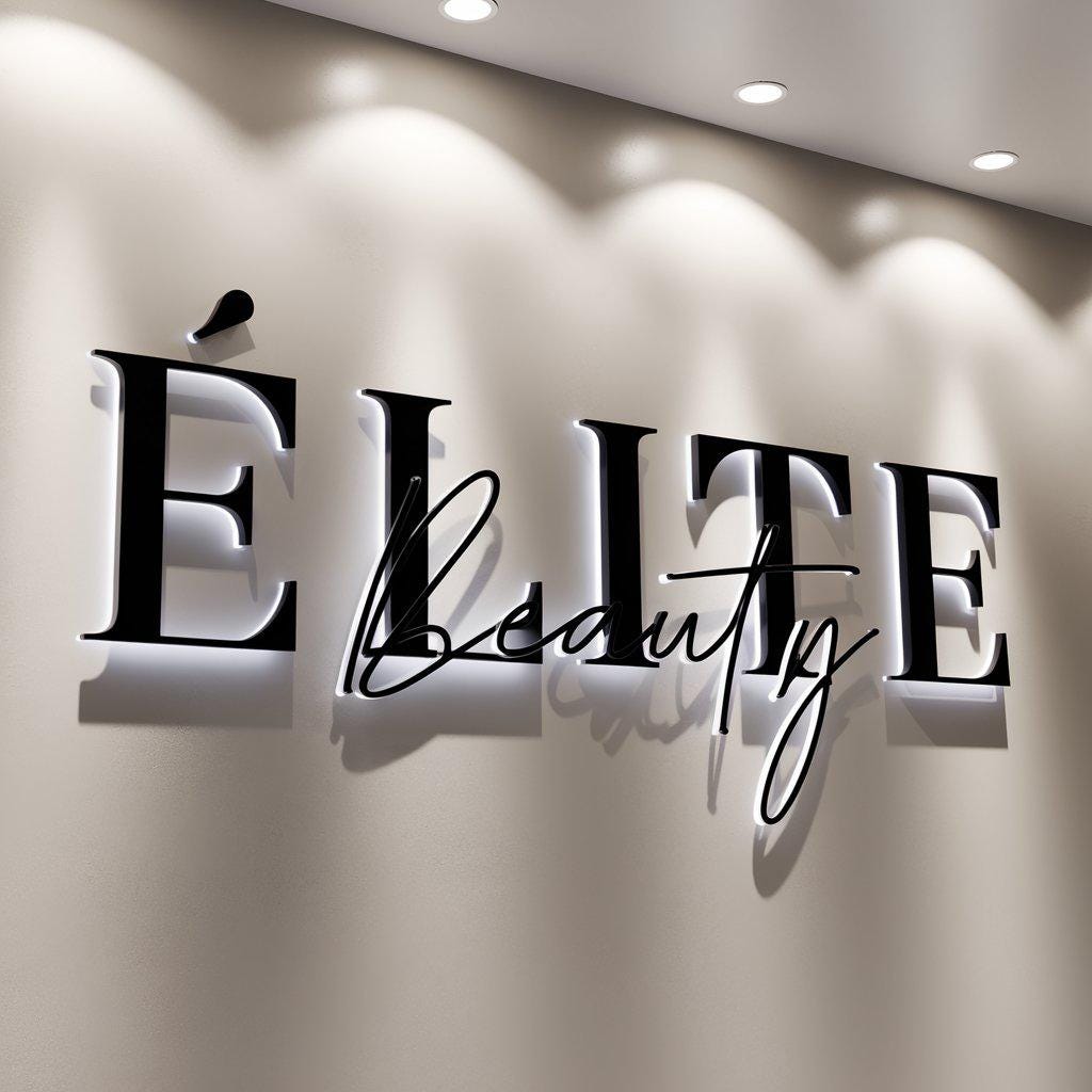 Custom 3D Metal Backlit Sign, Backlit Sign, Personalized Wall Logo ...