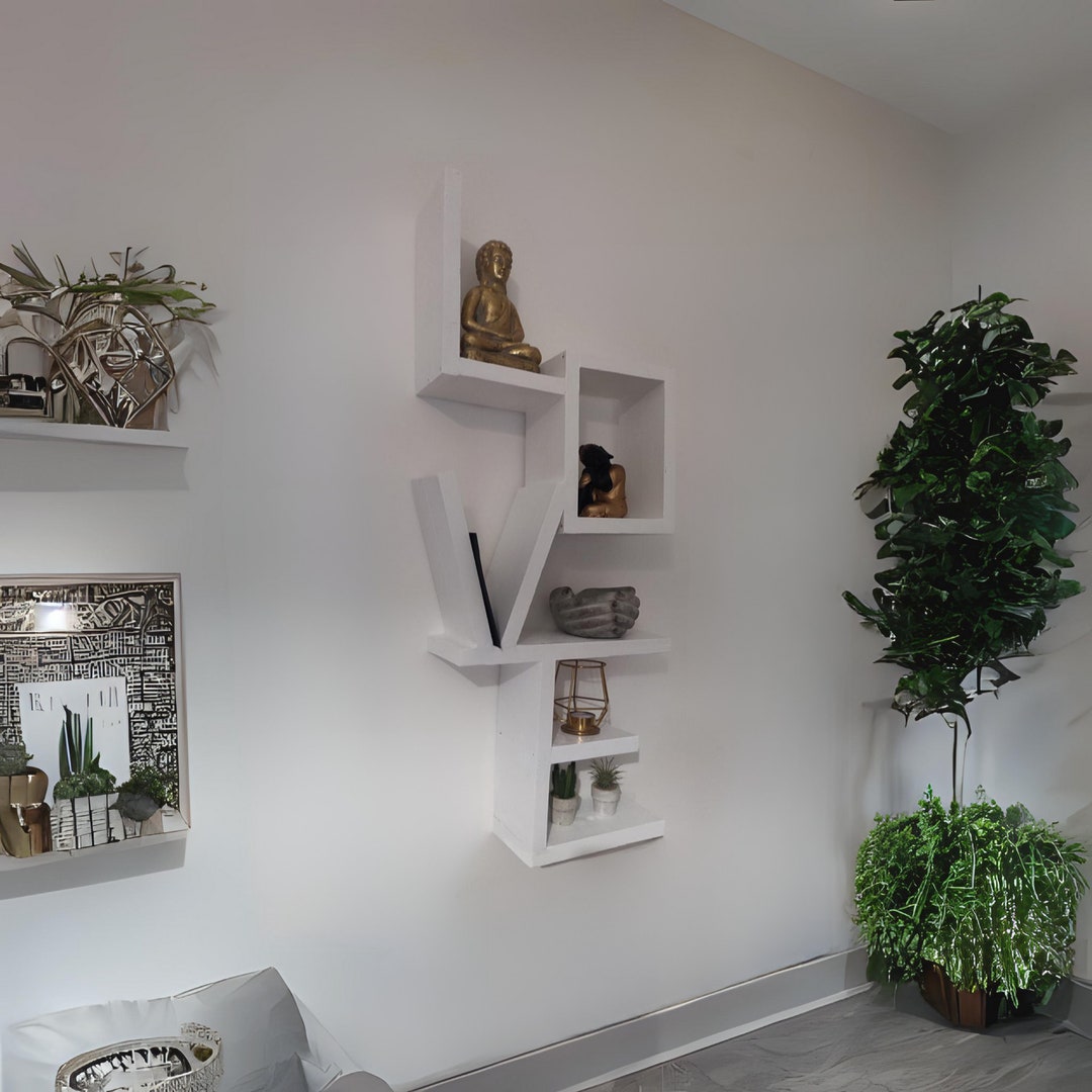 Handmade Wooden Love Shelf, Modern and Elegant Shelf to Hang on the ...