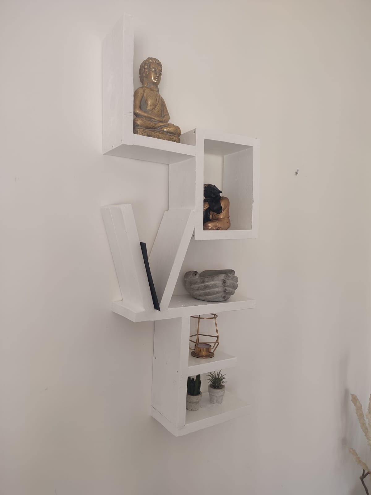 Handmade Wooden Love Shelf, Modern and Elegant Shelf to Hang on the ...