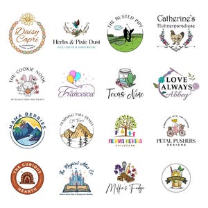 Custom Hand Drawn Logo, Logo Design, Logo Design Custom for Business ...