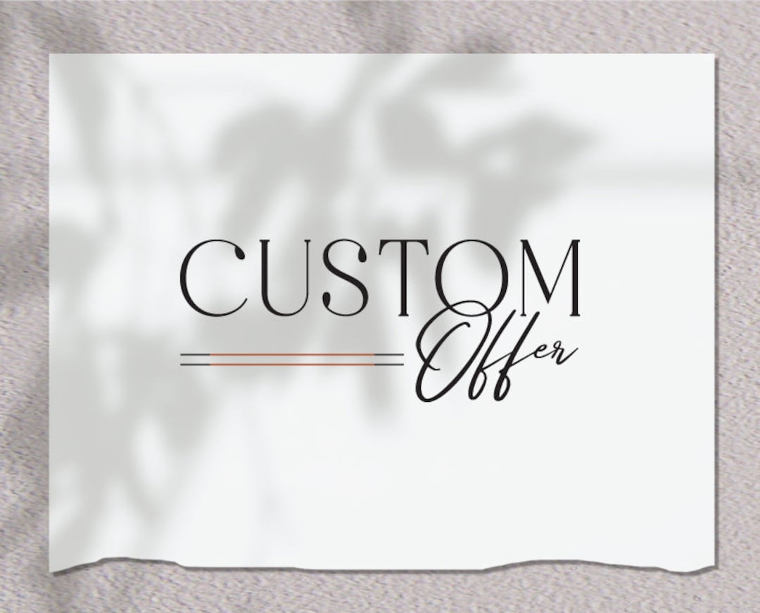 Custom Offer - Etsy